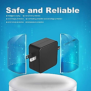 Slim USB C Charger Fit for Google Pixelbook (Black)