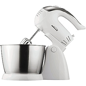 Brentwood Stand Mixer, 5-Speed + Turbo, White