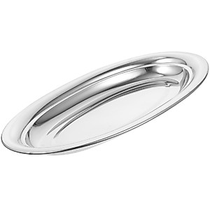 Luxshiny stainless steel fish steamer grill pans metal dinner plates fish steam plate stainless steel towel tray fruit tray camping plates Practical Pastry Plate steak child jewelry