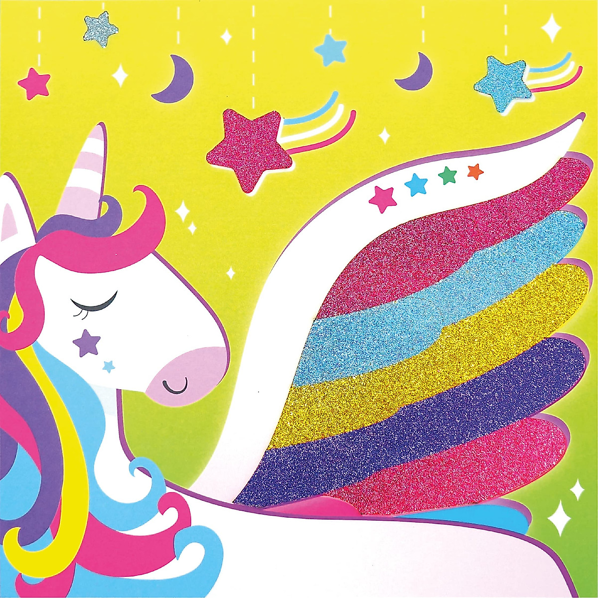 My Magic World DIY 3-in-1 Sparkle Art Set for Kids (12 Sparkly Creative Arts and Crafts Projects : Glitter/Sequin/Foil Art) Handcraft/Handmade/Creative Art