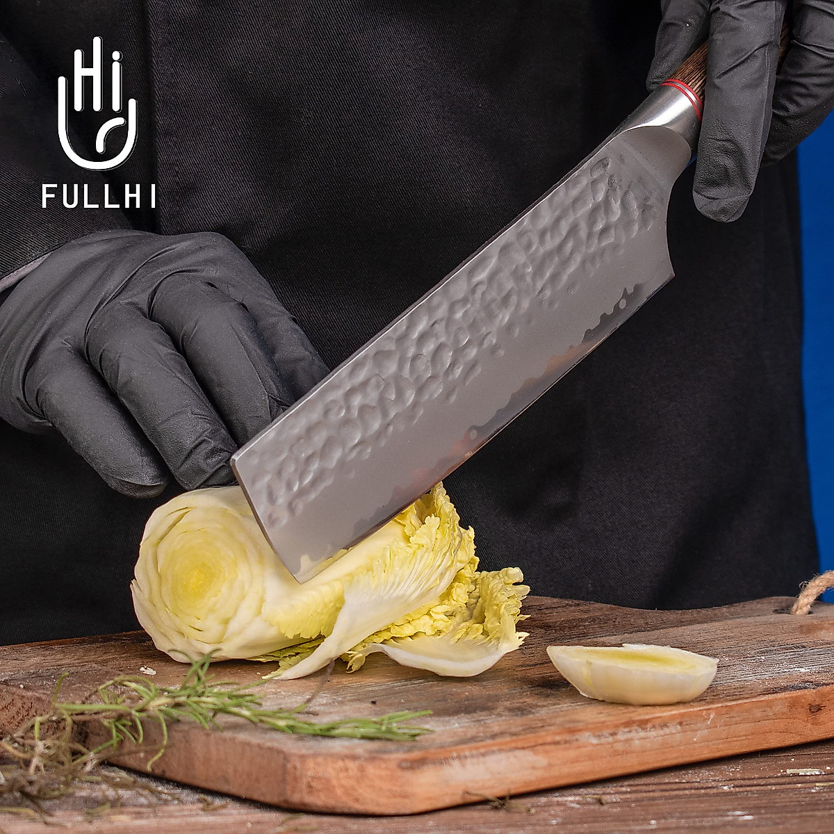 FULLHI Knife Set 13pcs Japanese Knife Set, Premium Japan Stainless Steel Kitchen Knife Set with Knife roll package