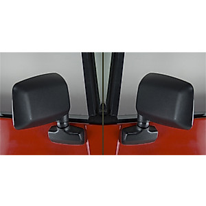 Omix | 11002.19 | Door Mirror Kit, Black | OE Reference: 55027208K | Fits 1987-1995 Jeep Wrangler YJ