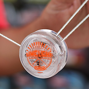 Duncan Toys Limelight LED Light-Up Yo-Yo, Beginner Level with LED Lights, Clear and Blue