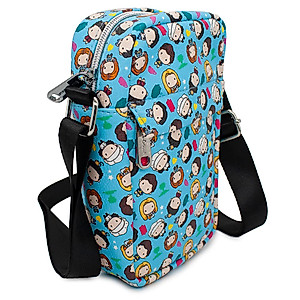 Buckle Down Friends Bag, Crossbody, Chibi Character Kids, Vegan Leather