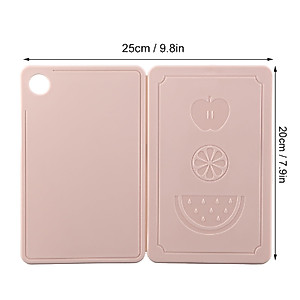 Japanese Folding Cutting Board Cutting Board Multifunctional Tourism Portable Anti-Skid Board Cut Fruits And Vegetables（Pink）