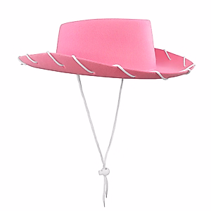 Nicky Bigs Novelties Western Sheriff Costume Hat - 1950's Style Kids Ranch Hat Wide Brim - Boys & Girls Cowgirl or Cowboy Hats, Brown, One Size