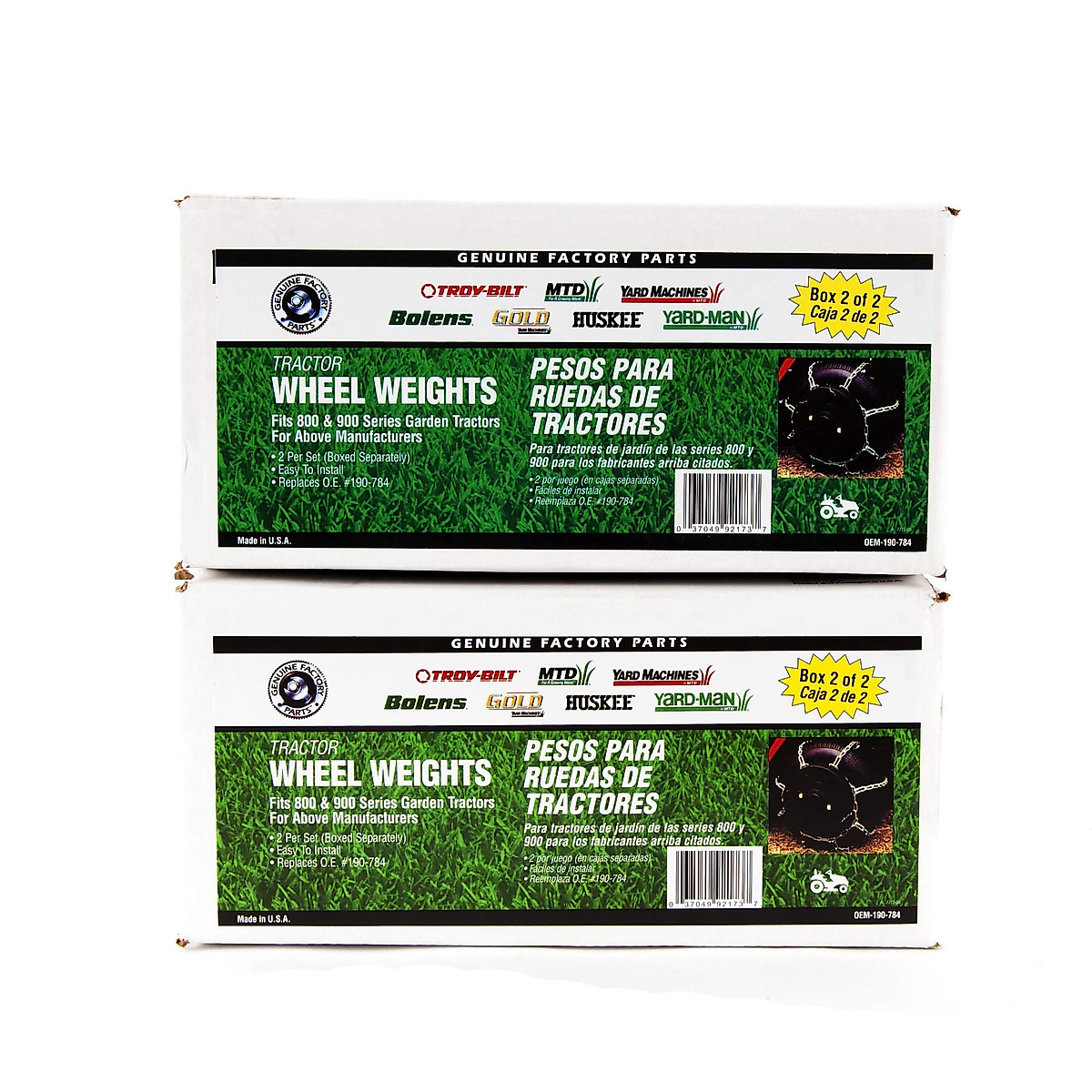 Arnold OEM-190-784 100lb Wheel Weight Set, 100 lb