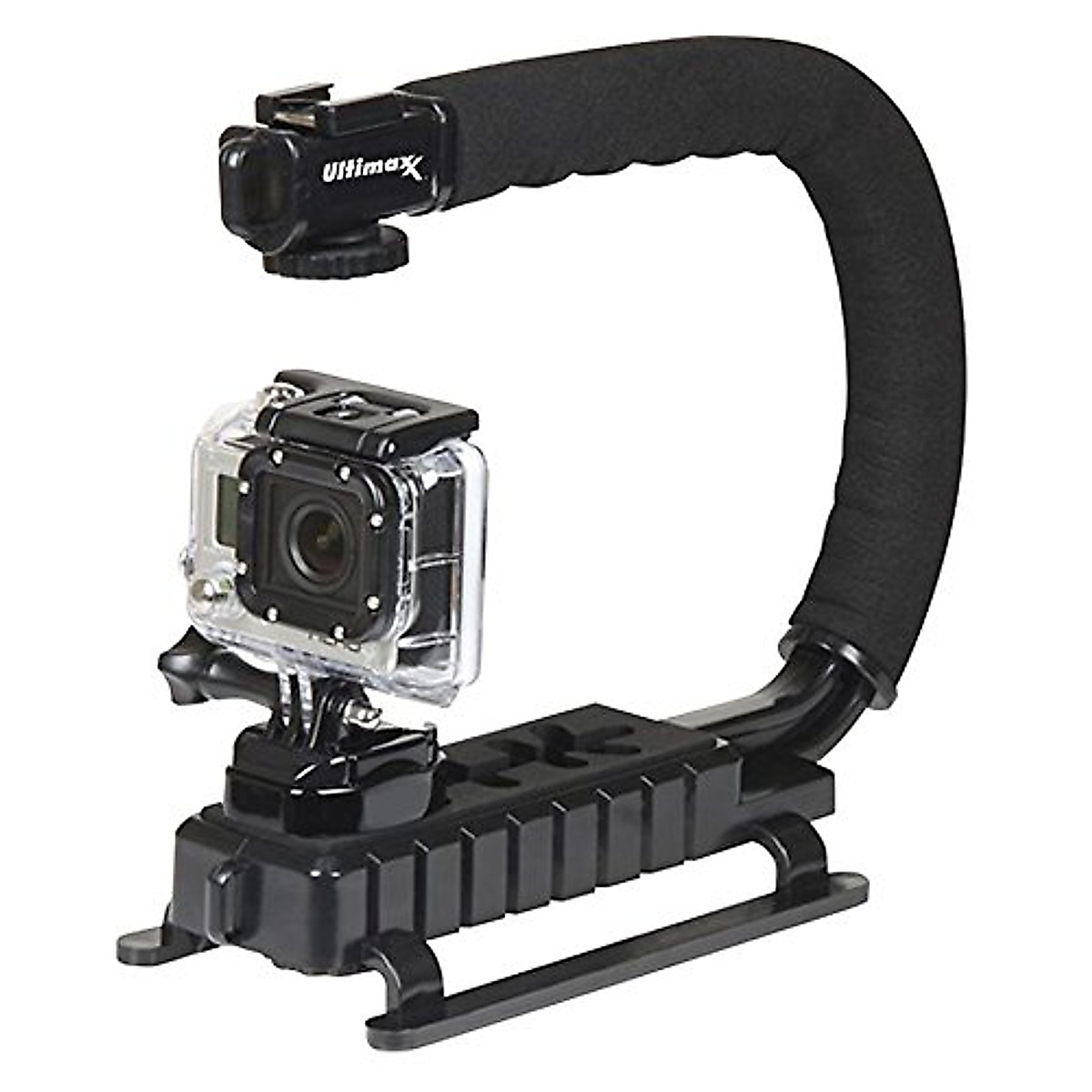 Ultimaxx Stabilizing Handheld Stabilizer Handle Grip with Accessory Mount for Camera, Camcorder, DSLR, DV Video; Compatible for Canon, Nikon, Sony, Panasonic, Pentax, and Olympus Camcorders