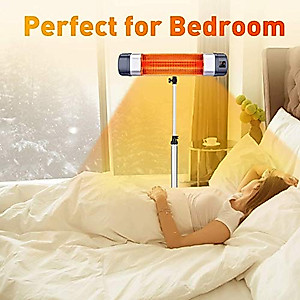 Heater Stand - TRUSTECH Holder for Patio Heater, Adjustable Patio Quadripod Made by Aluminium Alloy, for Patio, Bedroom, Office, Garage, for PW15R & PHX & PHF Indoor/Outdoor Heater