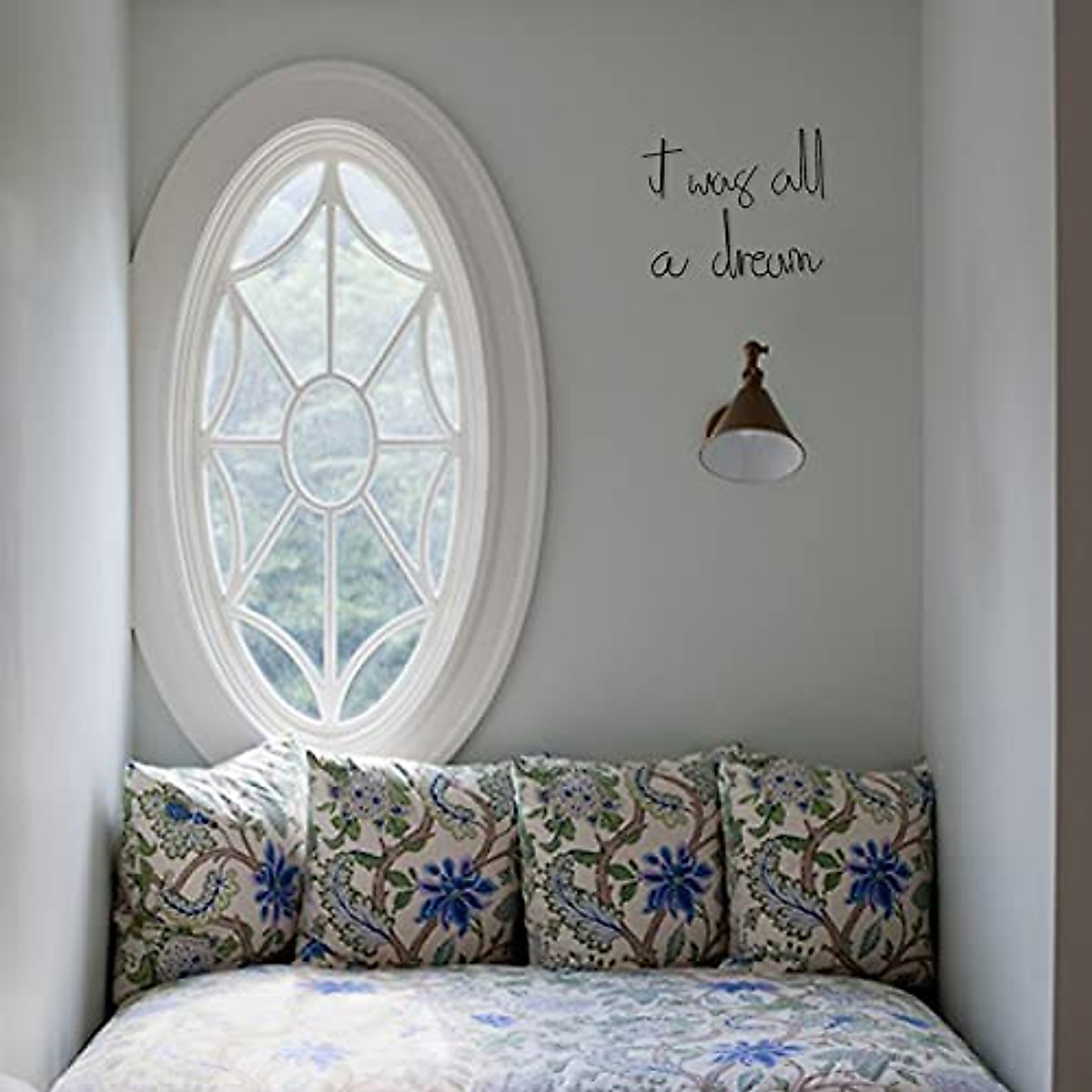 HIMIFOLO Metal Words Wall Decor Quote Sign Bedroom Wall Decor Above Bed Art Sculpture for Home Living Room Hotel Apartment Wall Decoration(It was All A Dream)