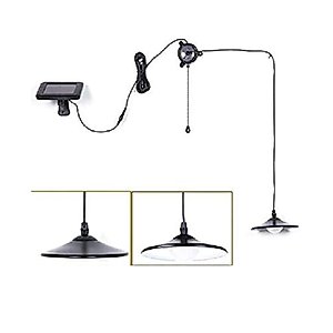 Kyson Solar Lights,Solar Powered Led Shed Light with Remote Control and Pull Cord for Indoor Outdoor Use