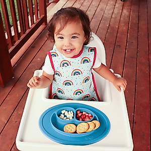 BapronBaby Eric Carle Rainbow Caterpillar Bapron - No Neck Tie Safer Bib for Baby & Toddler - Soft Waterproof Stain Resistant - Machine Washable - Sz Baby/Toddler 6m-3T