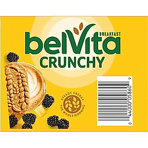 belVita Cinnamon Brown Sugar Breakfast Biscuits, Value Pack, 12 Packs (4 Biscuits Per Pack)
