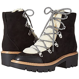 The Drop Women's Caleb Shearling Hiking Boot Black, 7.5