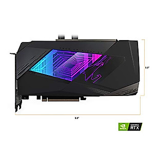 GIGABYTE AORUS GeForce RTX 3080 XTREME WATERFORCE 10G Graphics Card, WATERFORCE Cooling System, 10GB 320-bit GDDR6X, GV-N3080AORUSX W-10GD Video Card