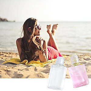 Jnnzzggu 40 Pack 2 Oz Plastic Refillable Bottles with Flip Cap,Clear Empty Hand Sanitizer Bottles,Portable Reusable Containers with Lids for Shampoo,Body Soap,Toner and Lotion