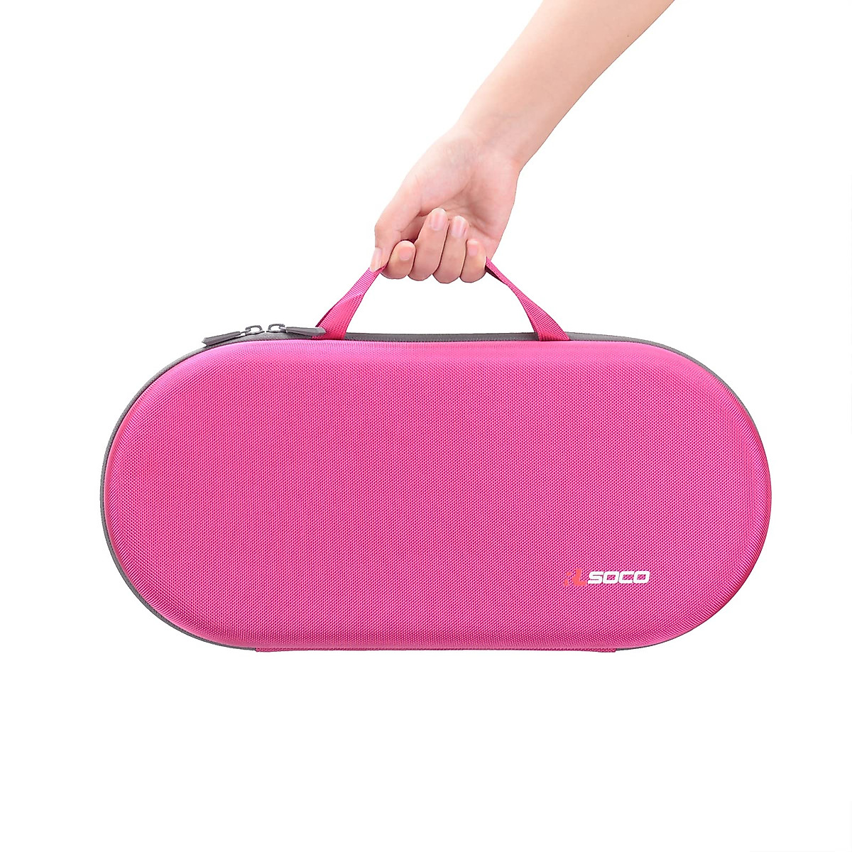 RLSOCO Hard Case for Dyson Airwrap Complete Long/Complete Styler HS08 HS05 HS01 - Fits 4pcs Long Barrels or Short Barrels - Pink (Case Only,Hair Styler is not Included)