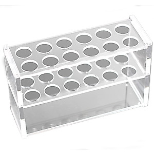 Driak Acrylic Clear Test Tube 12 Sockets Centrifuge Tube Rack Holder for 10ML Test Tubes