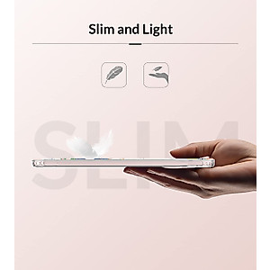 MoKo Case Fit New iPad Mini 6 2021 (6th Generation 8.3 inch), Soft TPU Translucent Frosted Back Cover Slim Smart Shell Stand Folio Case for iPad Mini, Auto Wake/Sleep, Fragrant Flowers