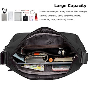 LassZone Women Crossbody bag Waterproof Shoulder Handbag Ladies Roomy Multi-Pocket Messenger Bag Travel Satchel Purse Tote Bag