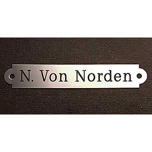 HALTER PLATE XLARGE THICK Notched Brass or Nickel Silver I.D. Plate .050" Thick Custom Engraved