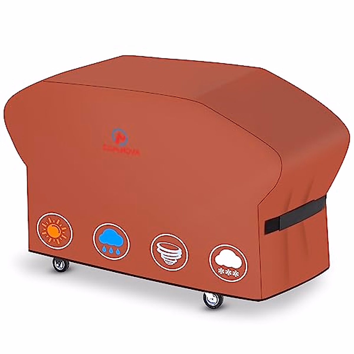 Comnova Griddle Cover for Blackstone 28 Inch Griddle with Hood - 600D Flat Top Grill Cover for Blackstone Pro Series Griddle Heavy Duty Waterproof, 28 in BBQ Cover for Blackstone 1883, 1924 and More