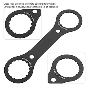 Ejoyous Bike Bottom Bracket Wrench, Aluminium Alloy Bracket Spanner Hollow Crankset Install Disassemble Tool Cycling Accessory for Mountain Bike Road