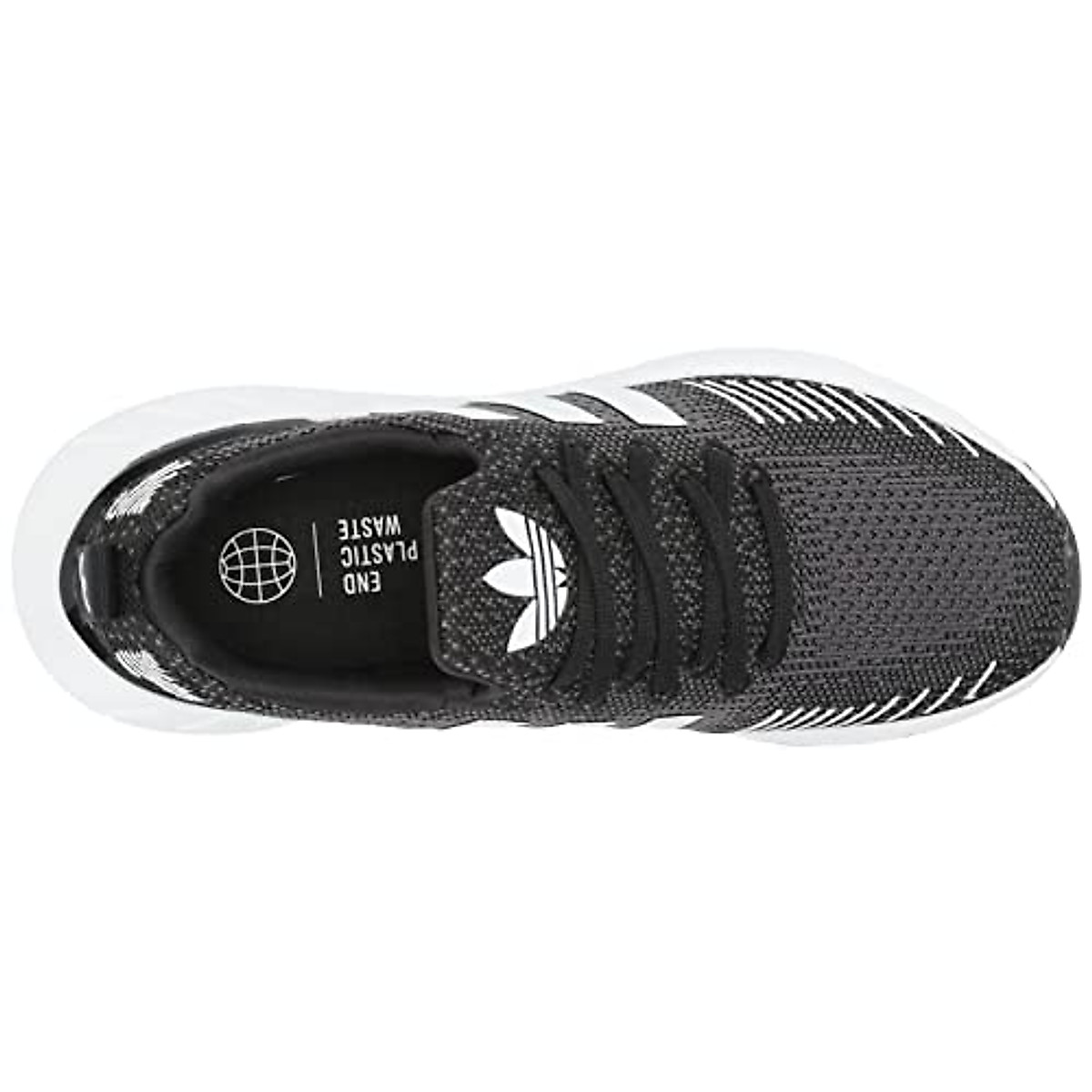 adidas Women's Swift Run 22 Sneaker, Black/White/Grey, 8