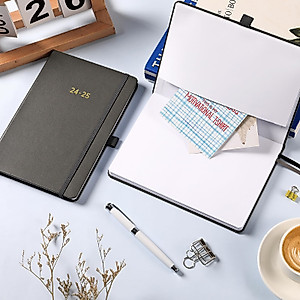 2024-2025 Planner - Academic Planner 2024-2025, Jul.2024 - Jun.2025, 8.25" x 5.75", 2024-2025 Planner Weekly & Monthly with Tabs - Grey