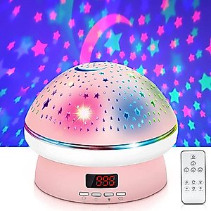 Night Light for Kids, Star Night Light Projector for Baby Kids, Ocean World Projector Toys for Kids Toddlers, 360° Rotating Star Night Lights for Kids Children Boys Girls Gifts Bedroom Party (Black)