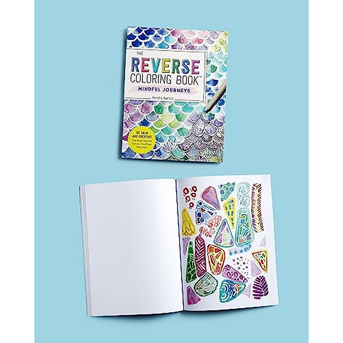 The Reverse Coloring Book™: Mindful Journeys: Be Calm and Creative: The Book Has the Colors, You Draw the Lines