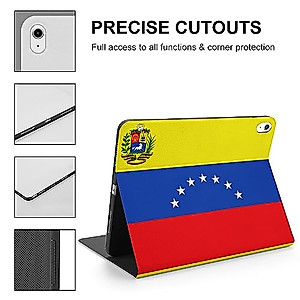 Venezuelan Flag Fashion Case for IPAD 2020 AIR 4 （10.9in）, Pen Slot Protective Cover for IPAD 2020 AIR 4 （10.9in）, Convenient Magnetic Stand