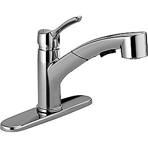DELTA FAUCET 4140-TP-DST Collins Single Handle Tract-Pack Pull-Out Kitchen Faucet, Chrome