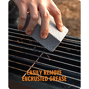 HOMENOTE Griddle Cleaning Kit for Blackstone, Professional Griddle Scraper Kit with Reinforced Heavy Duty Griddle Scraper, Grill Bricks, Scouring Pads with Handle 9pcs