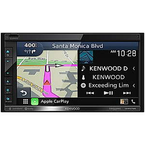 KENWOOD DNR476S 6.8" Car Stereo, Garmin Navigation Built in, Inrix Traffic Service, CarPlay and Android Auto, Bluetooth, (Does Not Play DVD's)
