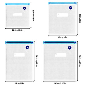 Sous Vide Bags Reusable 24 Pcs, BPA Free Resealable Vacuum Seal Bags 15 pcs for food with 5 Air Valves, 2 Seal Clips and 2 Sous Vide Clips for cooking, High Temperature Cooking, Food Refrigeration.