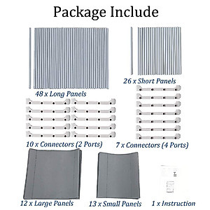 OppsDecor 9-Cubes Bookshelf, 4 Tier Shelf Adjustable DIY Bookcases for Kid, Book Shelf Organizing Storage Shelving Cabinet for Bedroom Living Room Office (Grey)