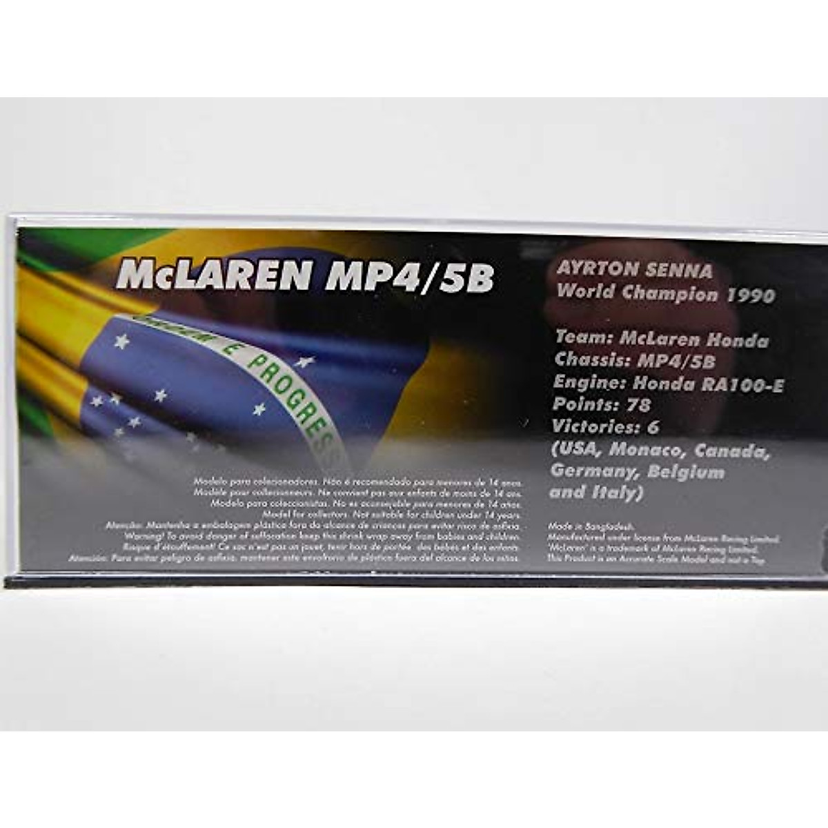 OPO 10 - Ayrton Senna McLaren MP4 / 5B # 27 World Champion 1990 - GB GP Formula 1-1:43 Altaya (712)