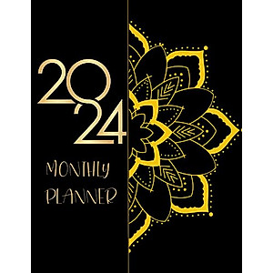 2024 Monthly Planner: January through December Calendar 2024 Daily and Weekly with Federal Holidays
