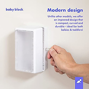 New Lock & Key Outlet Cover | Plug Covers for Electrical Outlets | Wall Plug Socket Protectors | Outlet Covers | Baby Safety & Childproof Locks