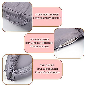 CUAIBB Baby Lounger for Newborn, Baby Nest Sleeper Newborn Lounger, Portable Baby Lounger for Baby 0-12 Months, Cosleeping Baby Bed Infant Lounger Bed in Bed - Green