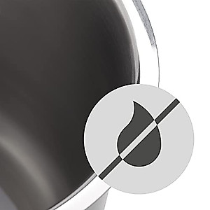 WMF Pot Set 4-Piece Provence Plus Pouring Rim Glass Lid Cromargan® Stainless Steel Polished Suitable for Induction Hobs Dishwasher-Safe, Silver, 52.7 x 28.8 x 21.8 cm