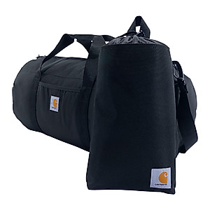 Carhartt Trade Series 2-in-1 Packable Duffel with Utility Pouch, Black, Medium (21.5-Inch)