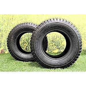 Set of 2 - 16X6.50-8 4 Ply Turf Tires for Lawn & Garden Mower 16x6.5-8