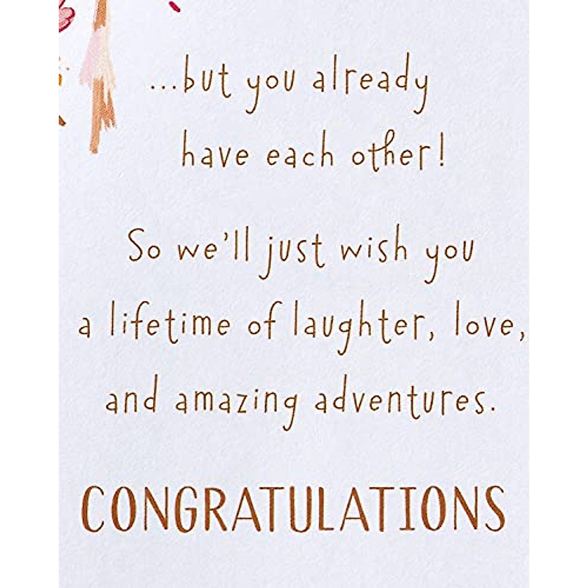 American Greetings Wedding, Bridal Shower or Engagement Card (Amazing Adventures)