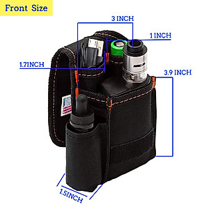 Vape Mod Carrying Bag with Straps, Vapor Case For Box Mod, Tank, E-juice, Battery - Best Vape Portable Travel to Keep Your Vape Accessories Organized [CASE ONLY]