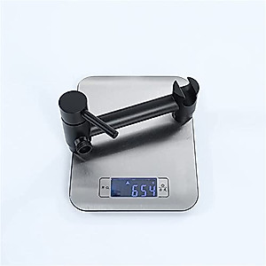 MINJING Matte Black Handheld Bidet Sprayer, Brass Portable Cloth Diaper Sprayer for Toilet, Wall Mount Hot and Cold Water Bidet Faucet, Bathroom Bidet Attachment Set