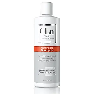 CLn® Shampoo - Clarifying Formula with Salicylic Acid, For Normal to Oily Scalp Prone to Folliculitis, Dandruff, Itchy & Flaky Scalp, Fragrance-Free & Paraben-Free, 8 fl. oz.