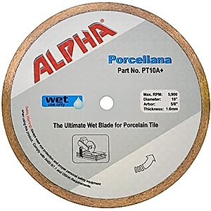10" Alpha Porcellana Wet Diamond Blade