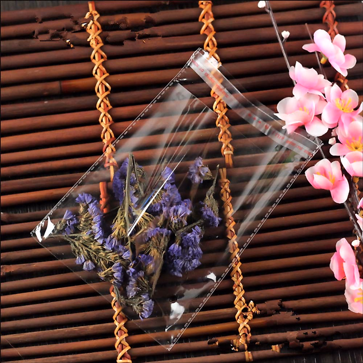 200ct Clear Plastic Bags Clear Resealable Cellophane Bags 3.5"x5"-1.4 mils Thick Self Sealing OPP Cello Bags for Bakery Cookies Bags Candle, Jewelry, Soap, Prints, Photos, Cards, Decorative Wrappers